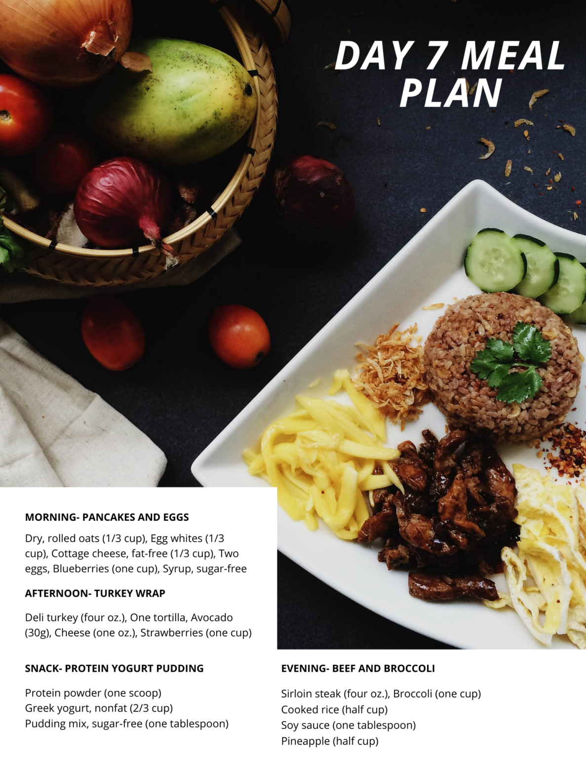 Meal Plan Generator based on Macros