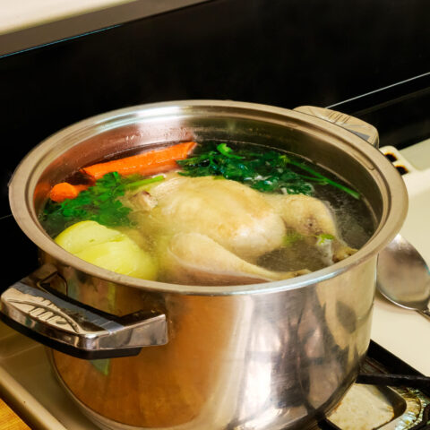How to Cook Chicken on the Stove with Water